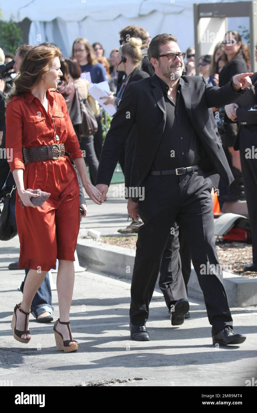 Jeffrey Dean Morgan and Hillary Burton outside the 2012 Film ...