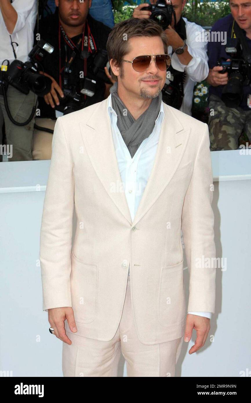 Brad Pitt attends the photocall for "Inglorious Basterds" at the Cannes ...