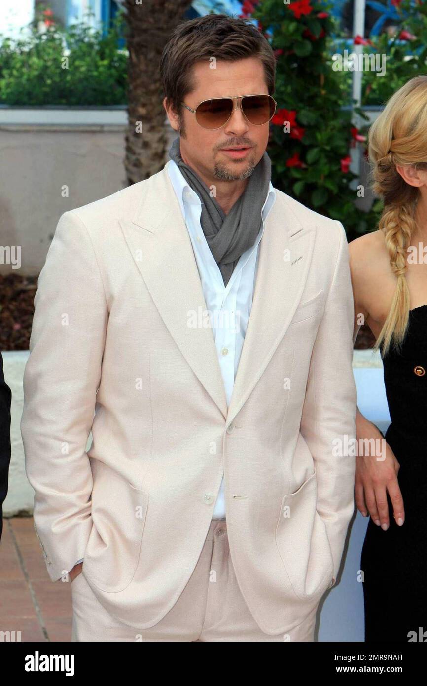 Brad Pitt attends the photocall for "Inglorious Basterds" at the Cannes ...
