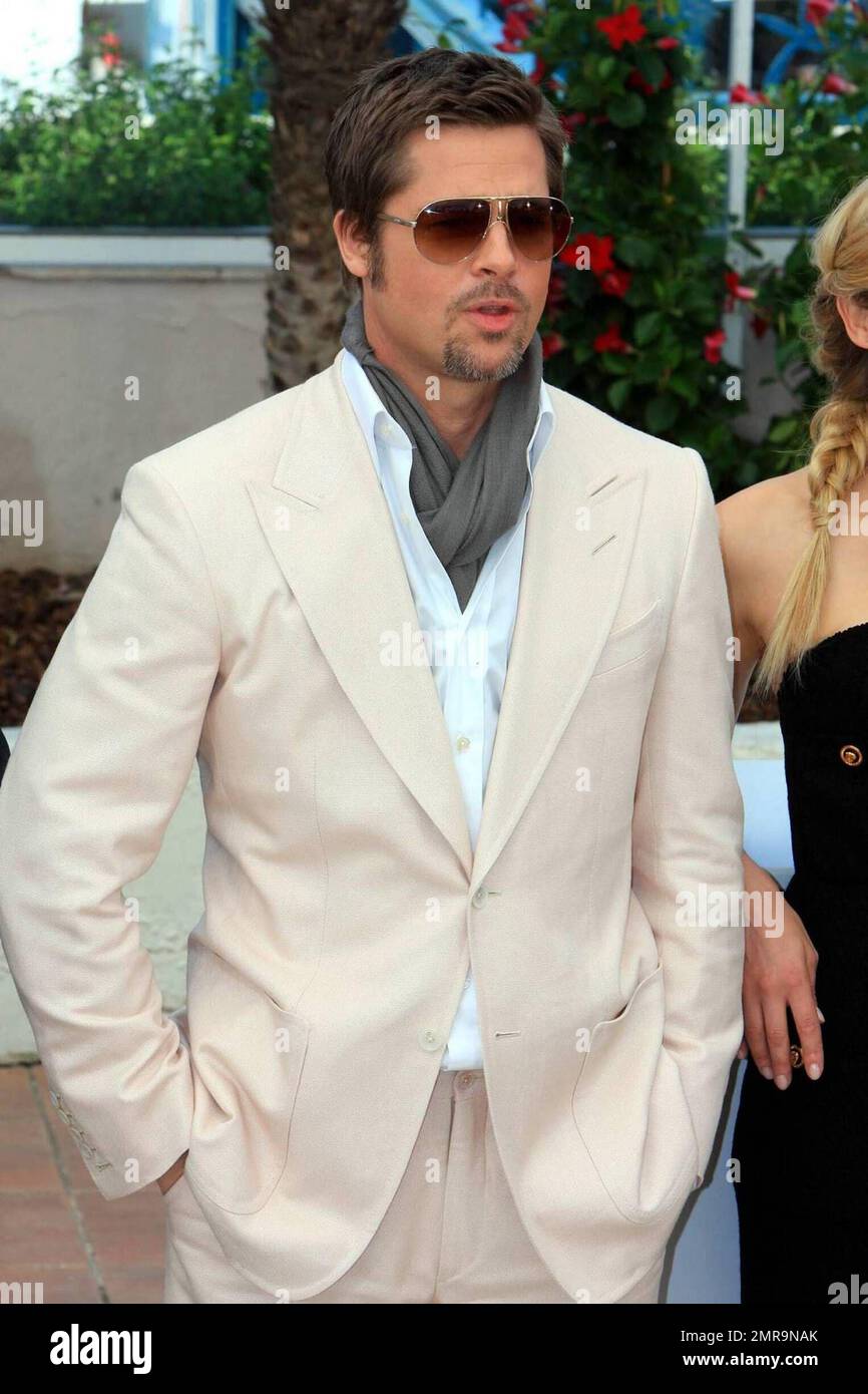 Brad Pitt attends the photocall for "Inglorious Basterds" at the Cannes ...