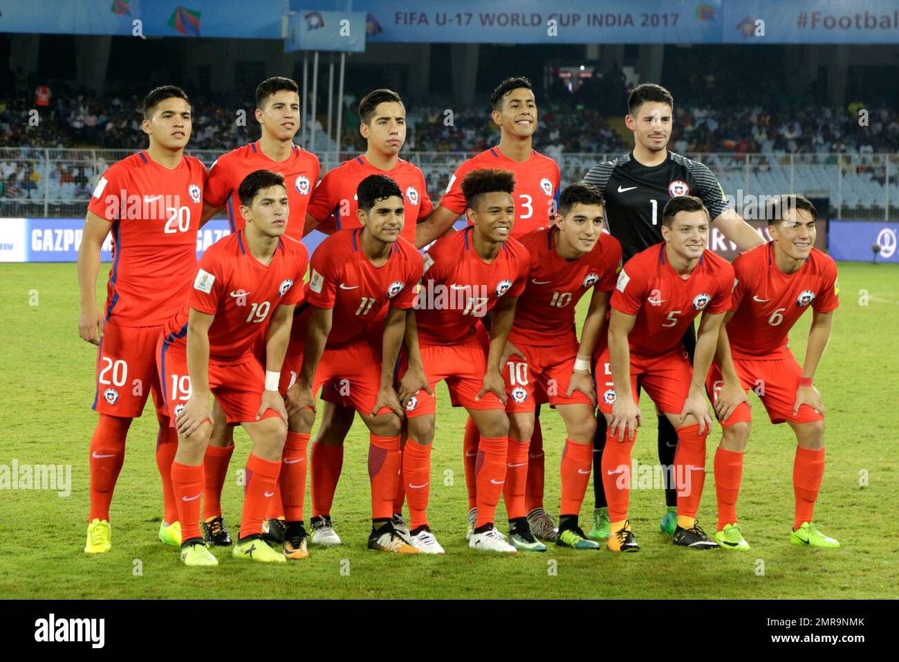 Chile soccer team poses for a group photograph before the start of ...
