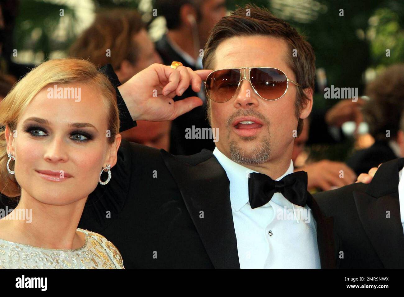 Brad Pitt and Diane Kruger attend the premiere of "Inglorious Basterds" at the Cannes Film ...