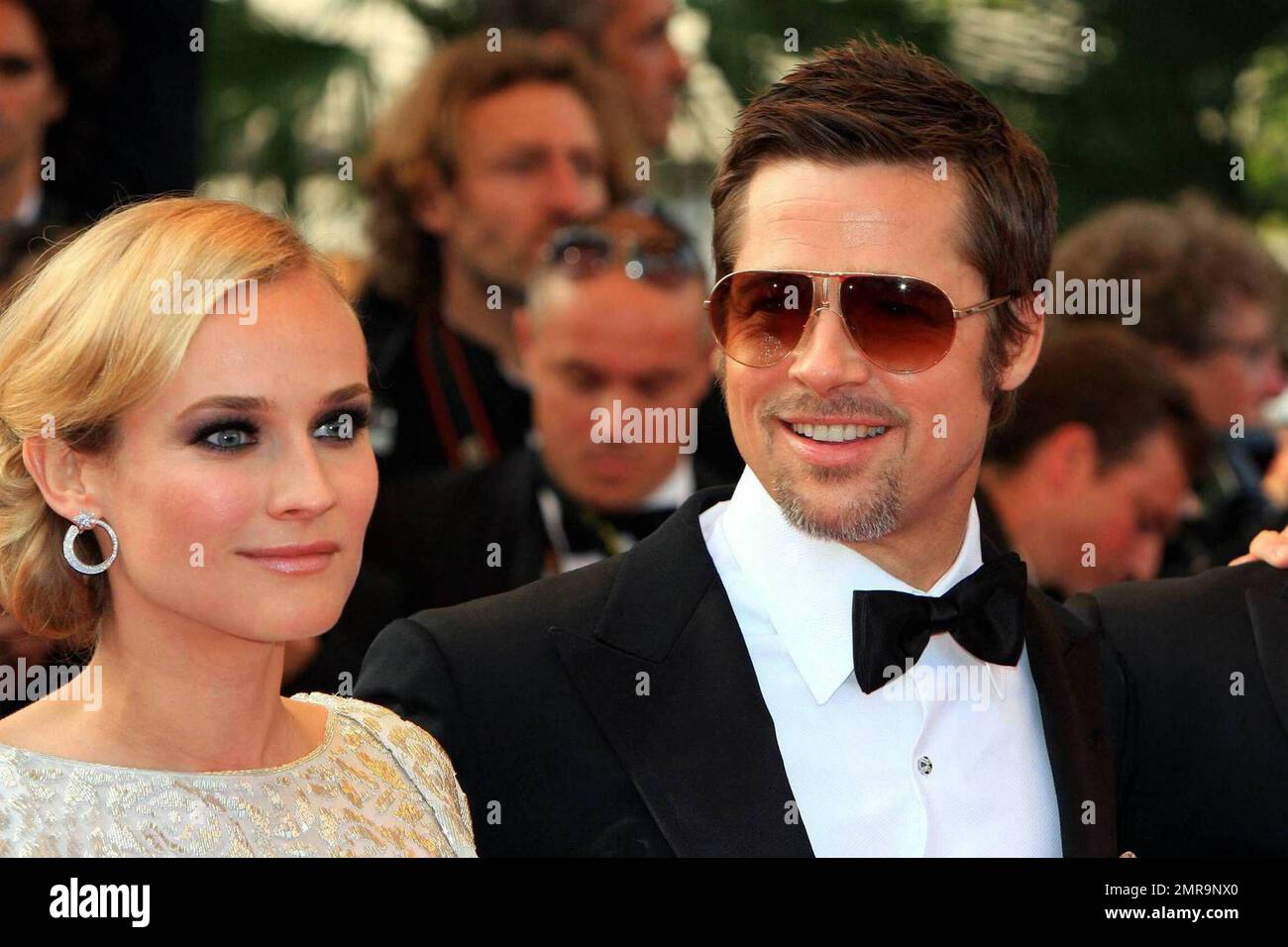 Brad Pitt and Diane Kruger attend the premiere of "Inglorious Basterds" at the Cannes Film ...