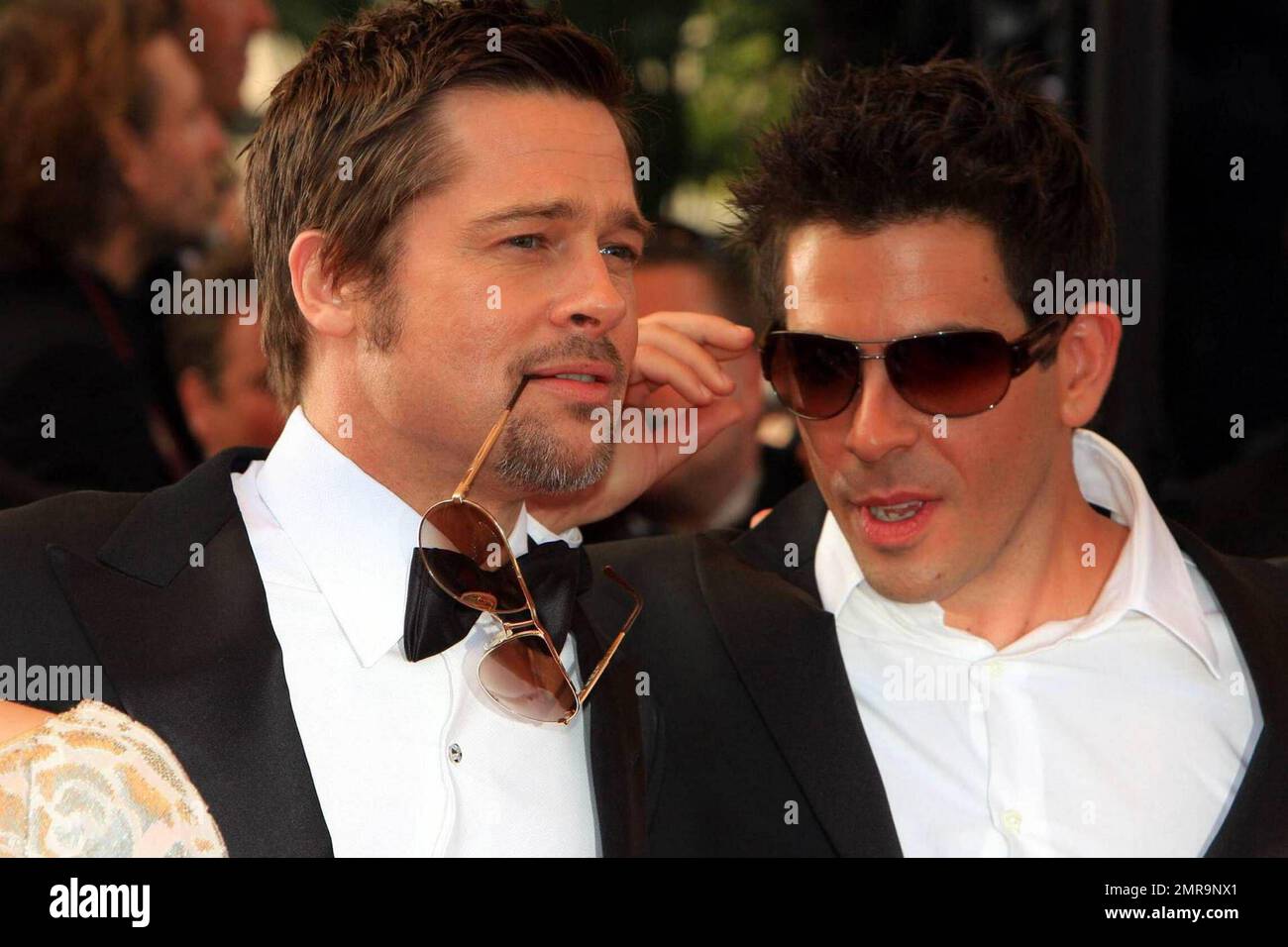 Brad Pitt attends the premiere of "Inglorious Basterds" at the Cannes ...