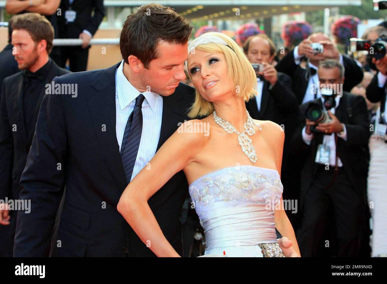Paris Hilton and Doug Reinhardt attend the premiere of "Inglorious ...