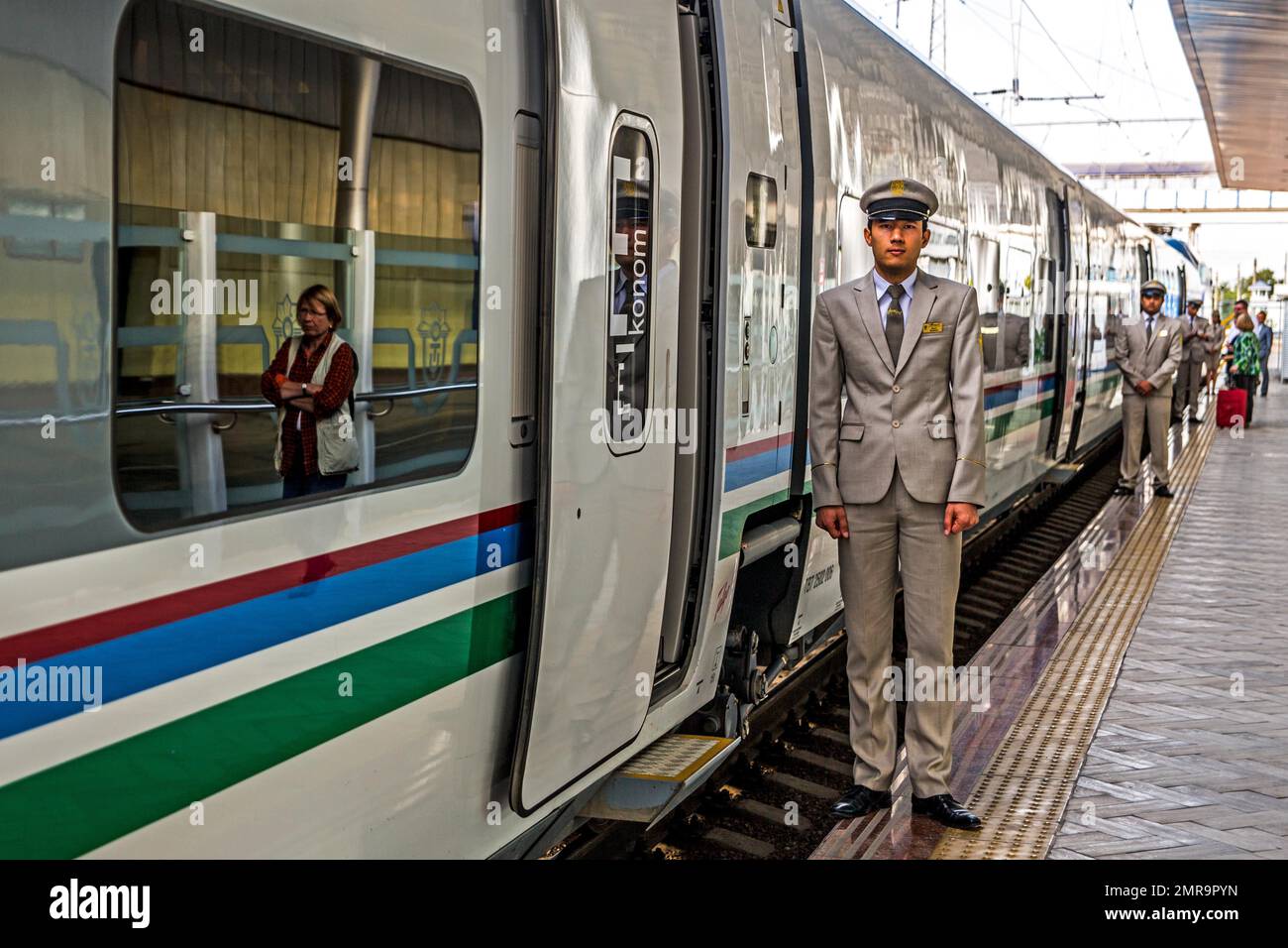 Afrosiyob high-speed train, Tashkent, Uzbekistan, Tashkent, Uzbekistan ...