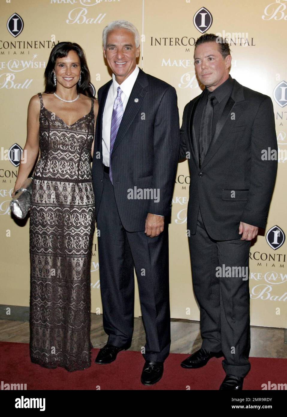 Florida Governor Charlie Crist arrives at InterContinental Miami Make-A ...