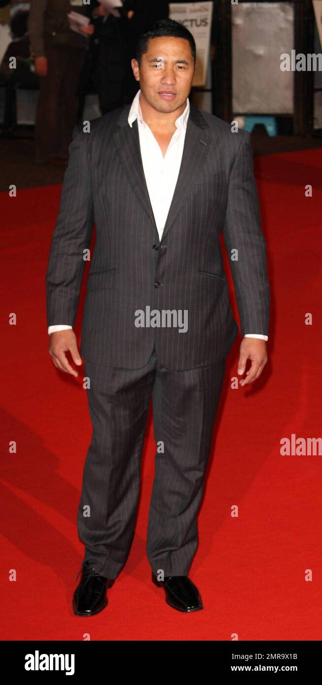 Zak Feau at the premiere of "Invictus" at Leicester Square in London ...