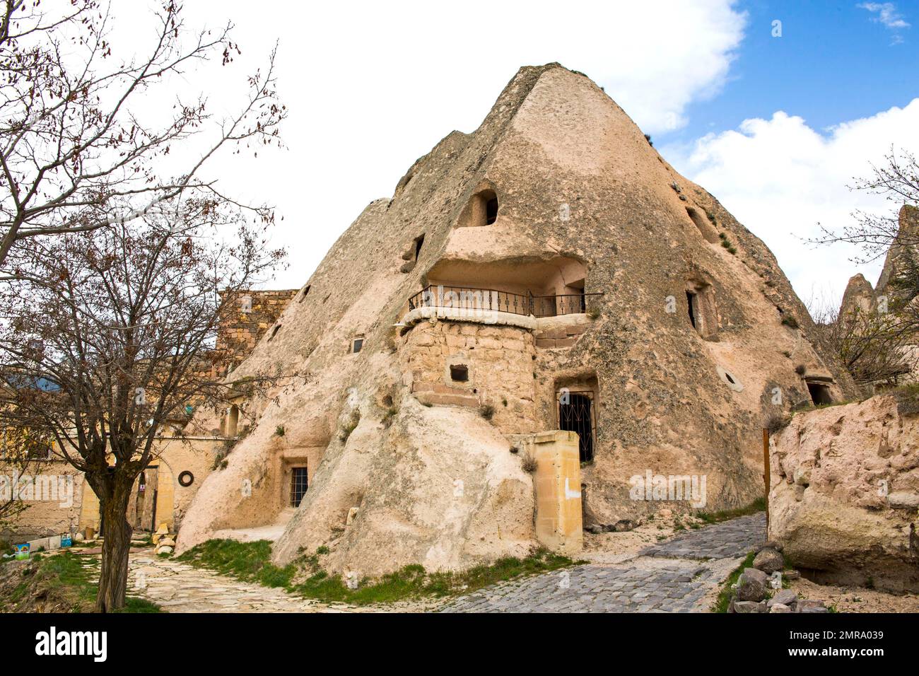 Living caves at Uechisar Castle Mountain, fantastic tuff formations ...