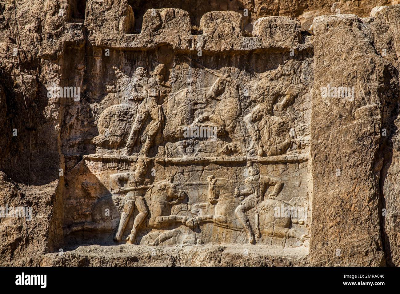 Relief of Bahram II under the rock tomb of Darius I. Battle scene ... Relief of Bahram II under the rock tomb of Darius I. Battle scene ...