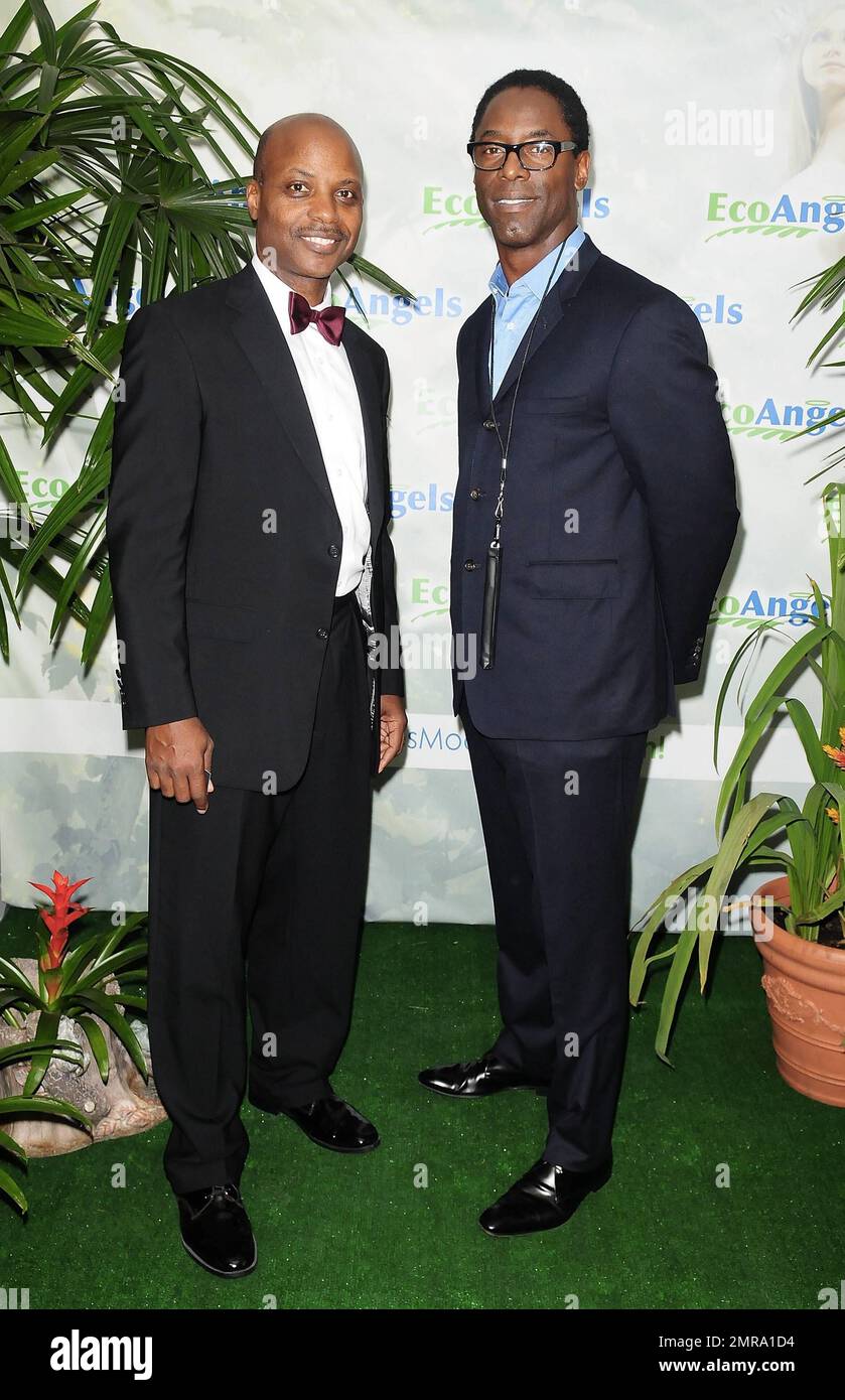 Jonathan Jones and Isaiah Washington attend the unveiling of New Face ...