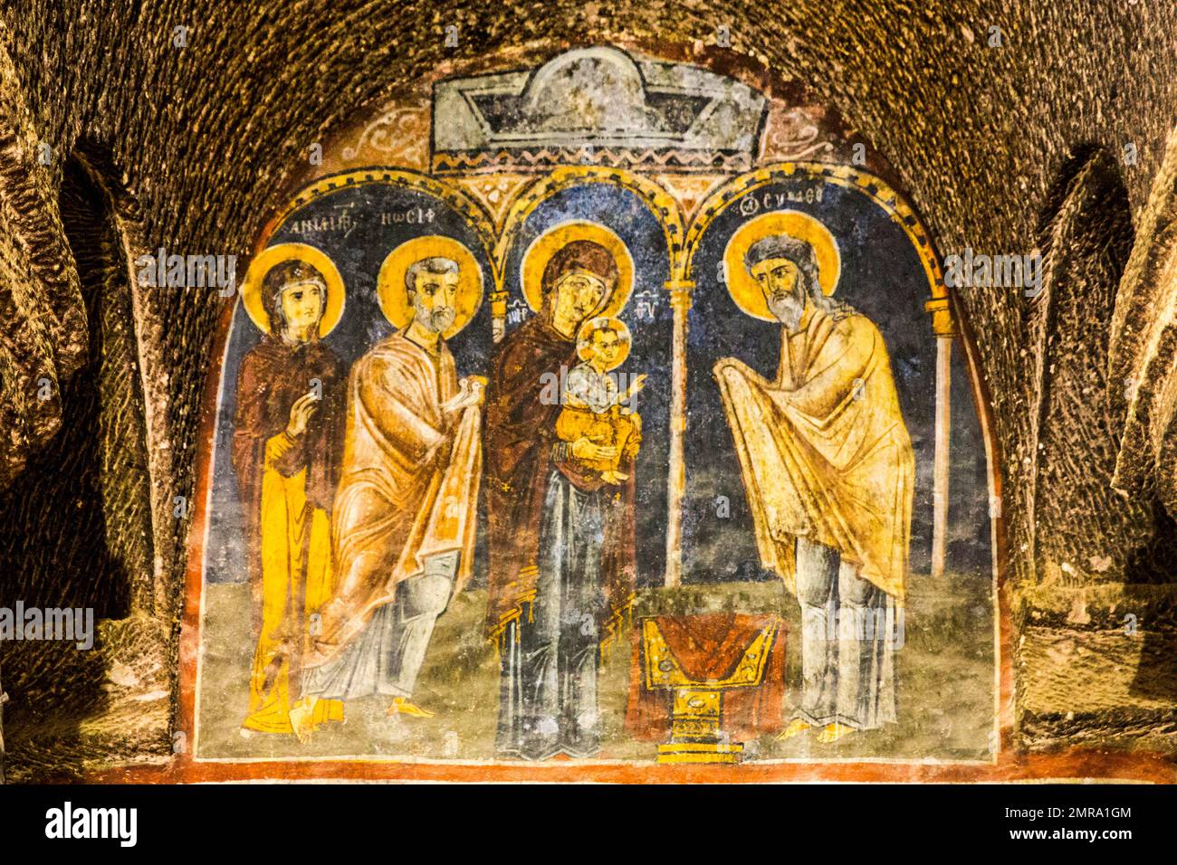 Jesus in the Temple, frescoes in the Eski Guemuesler Monastery ...