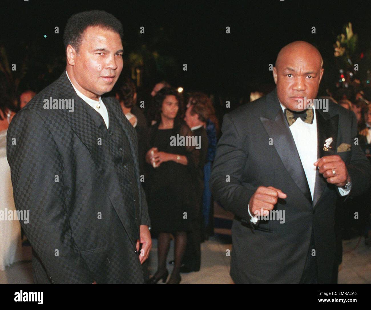 FILE - In this March 24, 1997, file photo, boxing greats Muhammad Ali ...
