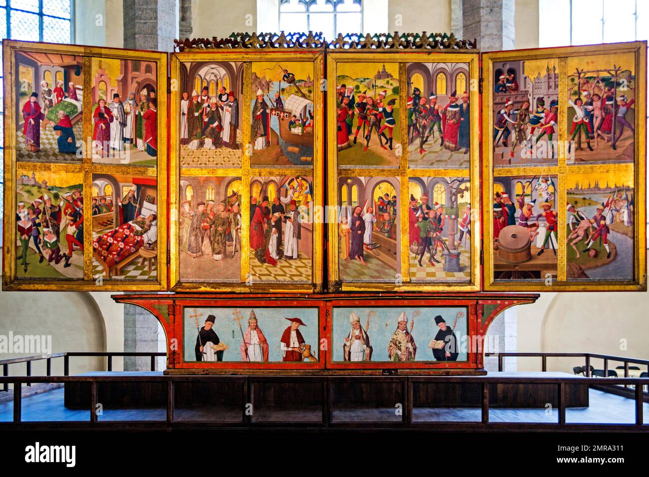 Life of St. Nicholas, two-winged high altar of St. Nicholas Church by ...