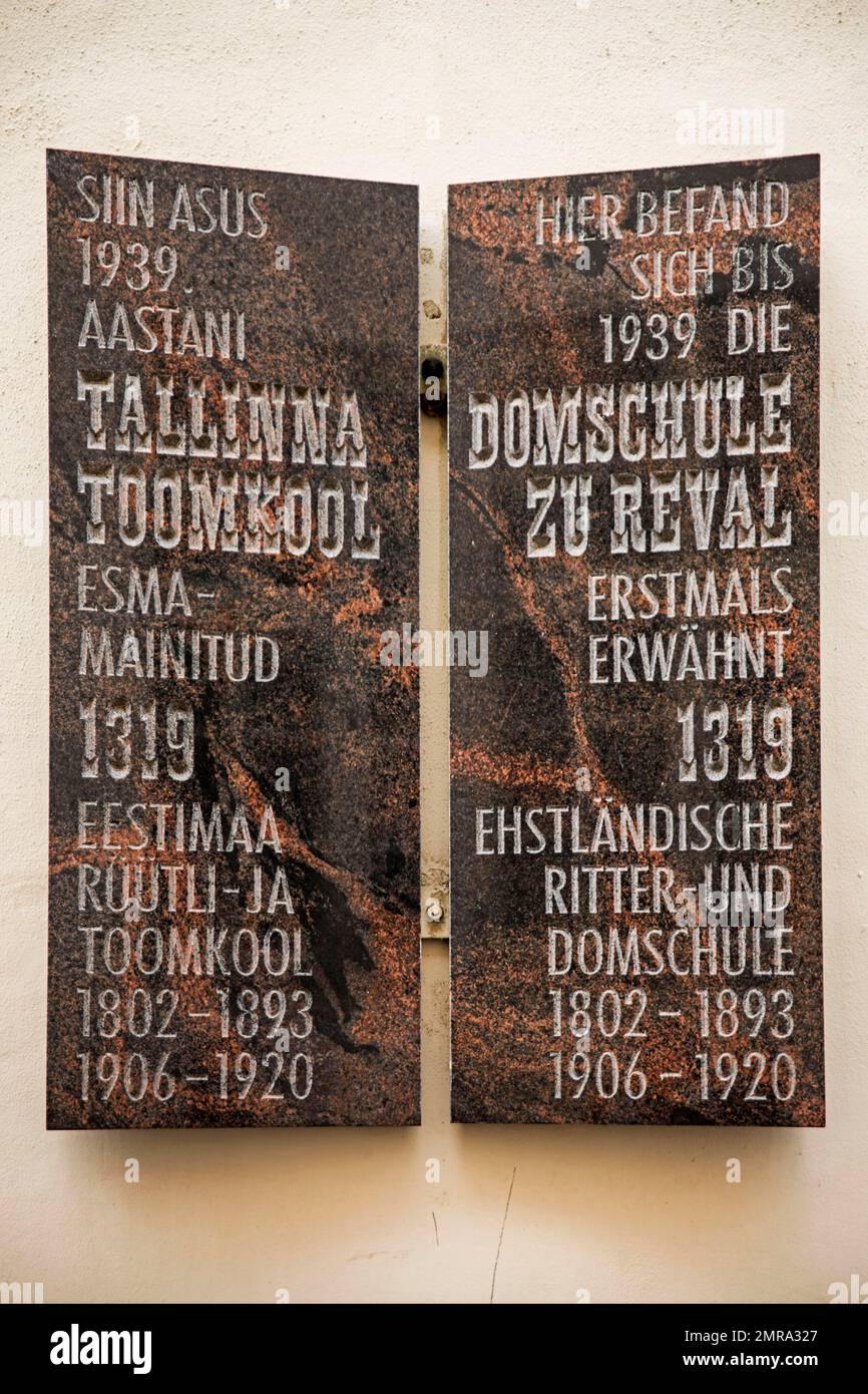 German Knights Sign, Tallinn, Estonia, Tallinn, Estonia, Europe Stock ...