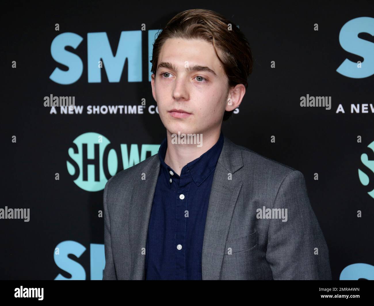 Austin Abrams arrives at the LA Premiere of "SMILF" at the Harmony Gold ...
