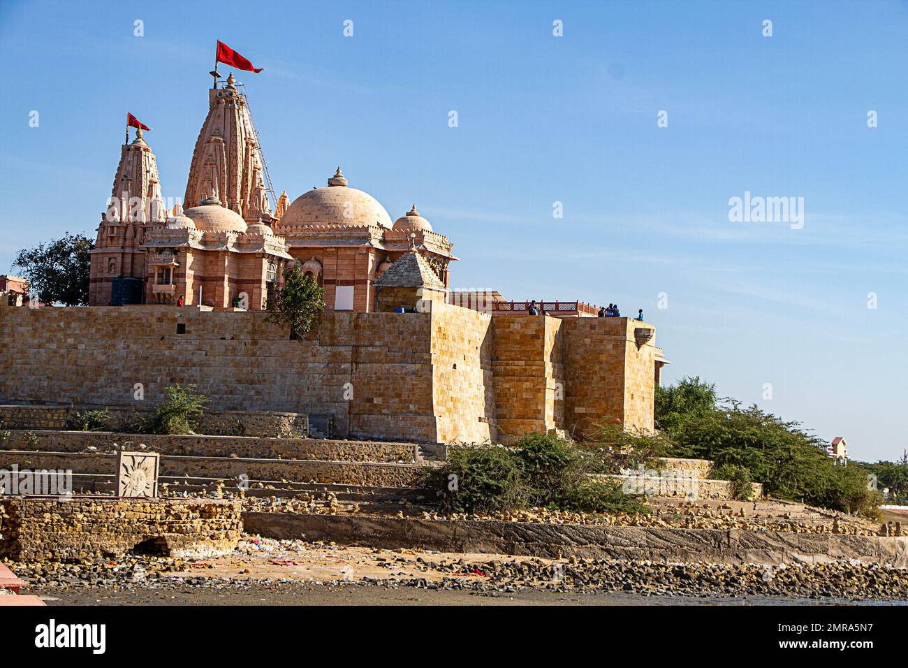Koteshwar Temple with Red pendant flying on top situated in Koteshwar ...