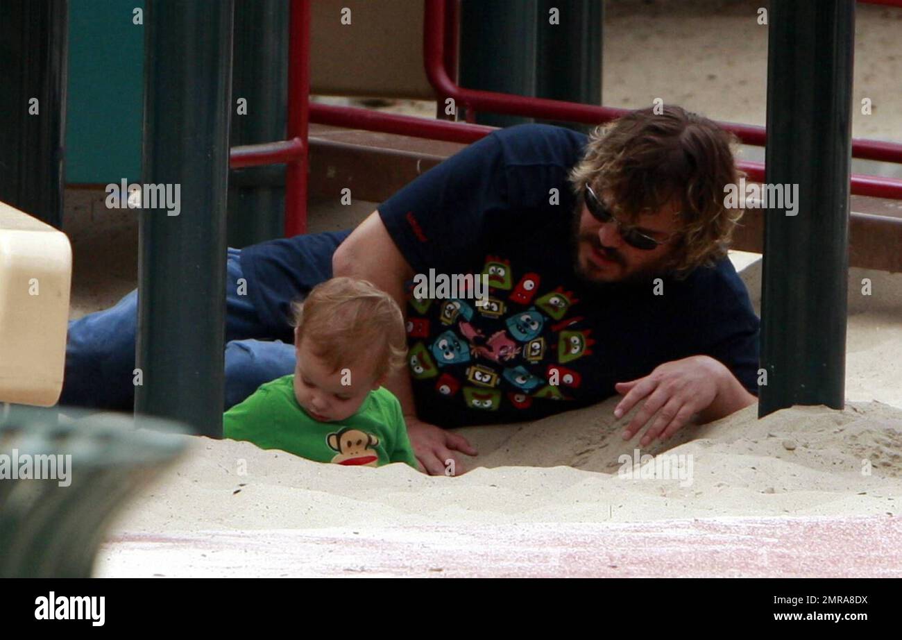 "Kung Fu Panda" star Jack Black spends some time with two-year-old son ...