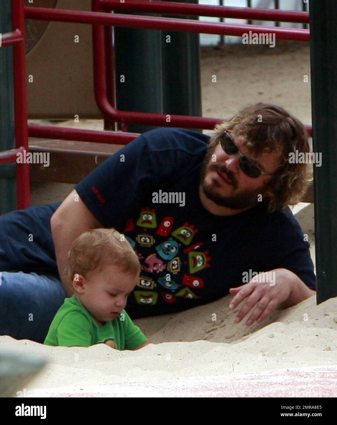 "Kung Fu Panda" star Jack Black spends some time with two-year-old son ...