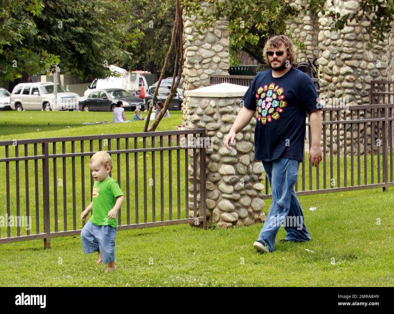 "Kung Fu Panda" star Jack Black spends some time with two-year-old son ...