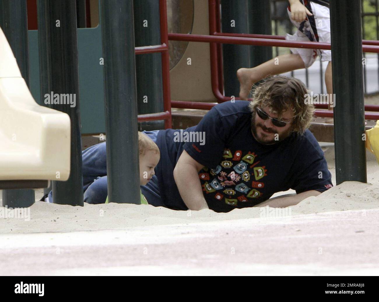 "Kung Fu Panda" star Jack Black spends some time with two-year-old son ...