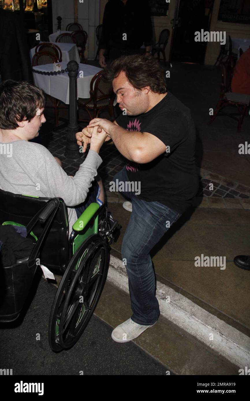EXCLUSIVE!! - Funny man Jack Black greets an Autistic fan in a ...