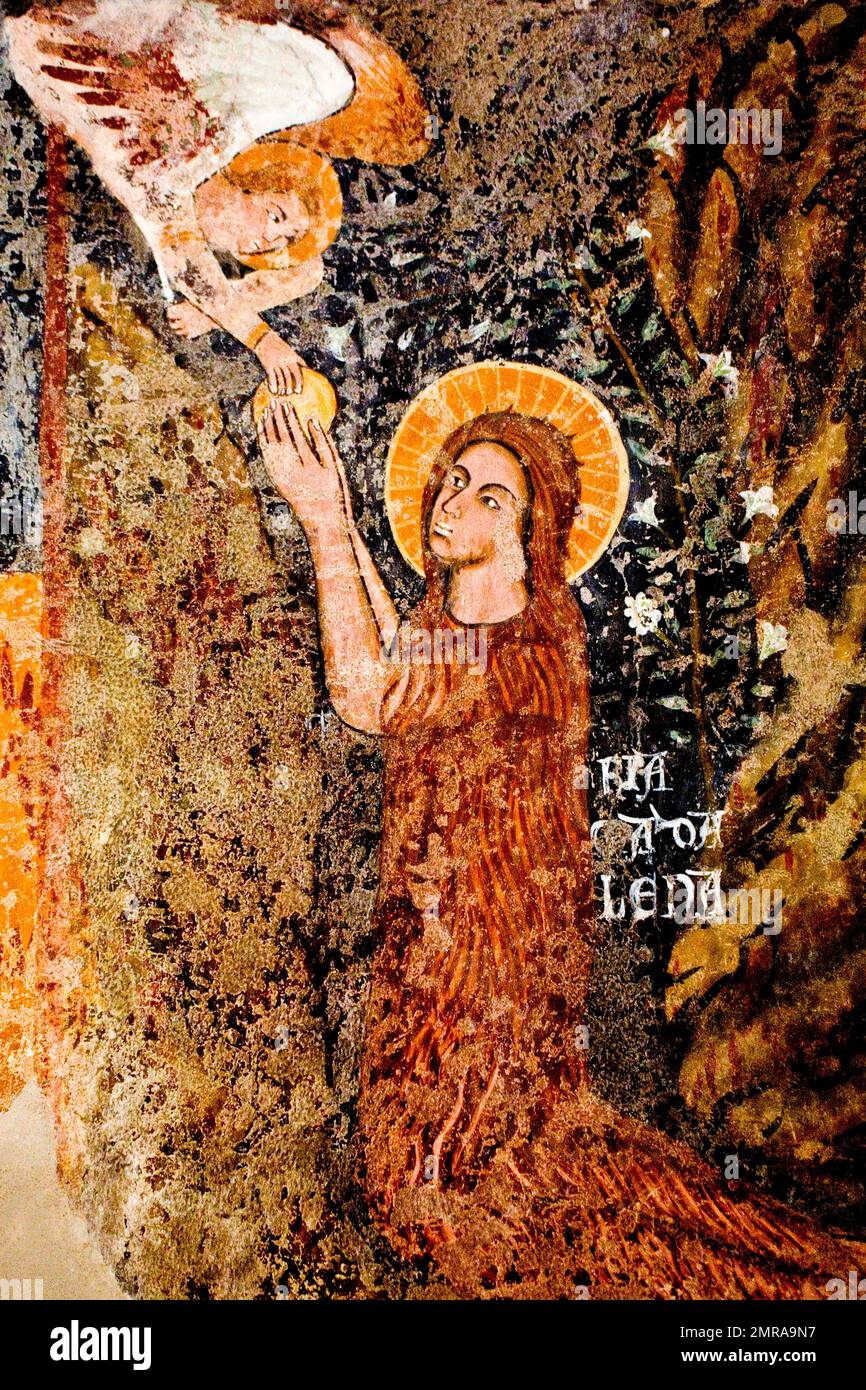 Frescoes from the 14th-15th century in the church Nuestra Signora de ...