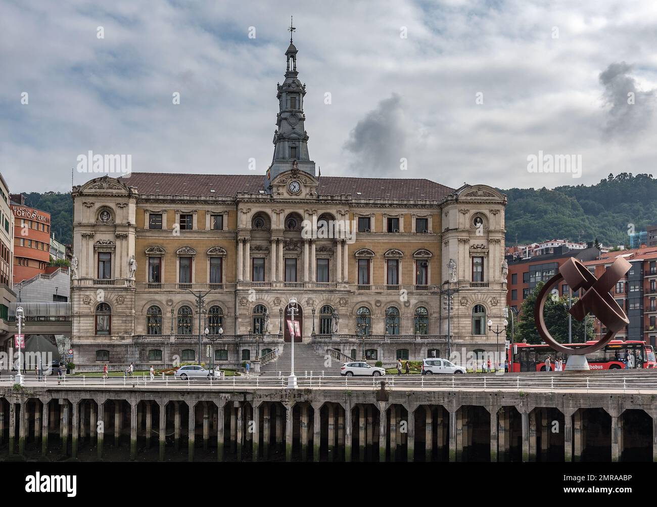 The City Hall of the District of Bilbao, Basque Country, Spain Stock ...