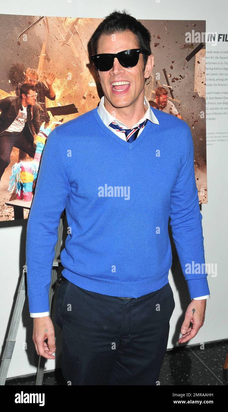 Johnny Knoxville at the premiere of "Jackass 3D" at The Museum of ...