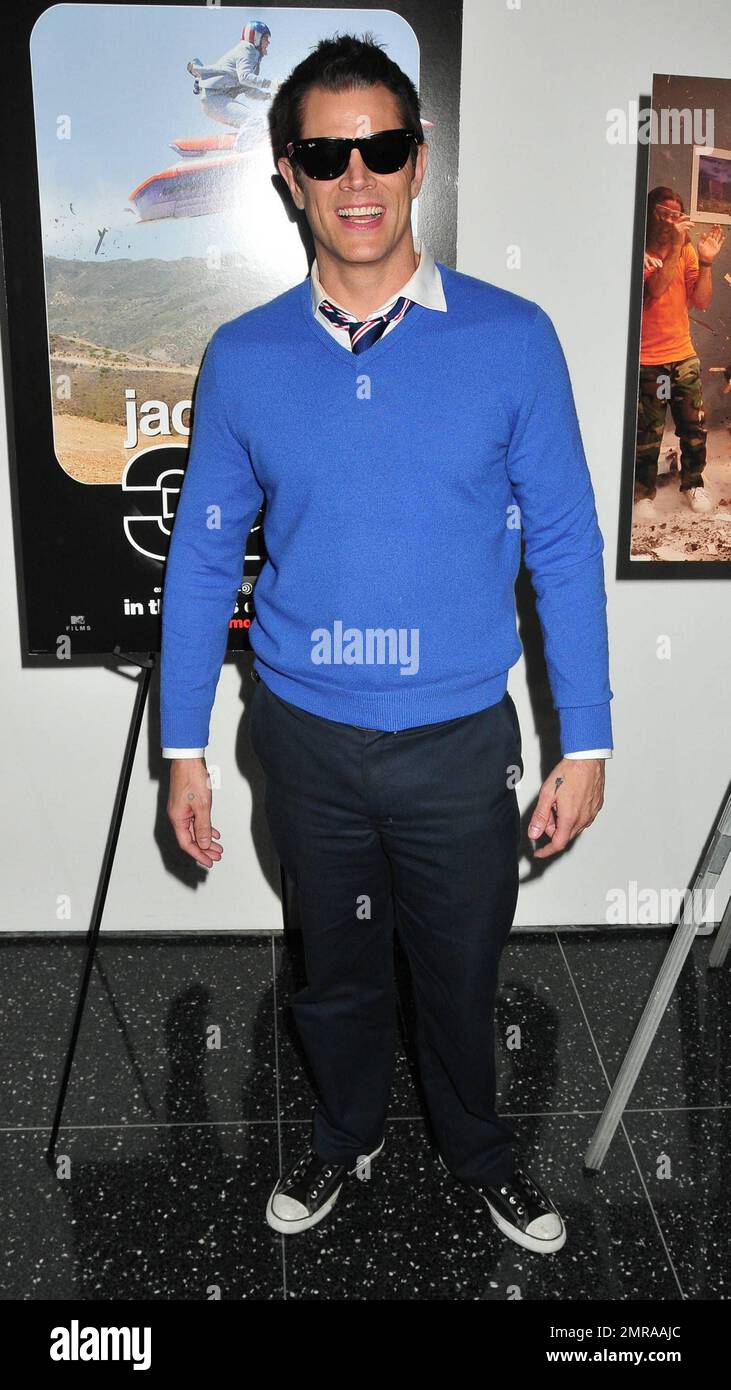 Johnny Knoxville at the premiere of "Jackass 3D" at The Museum of ...