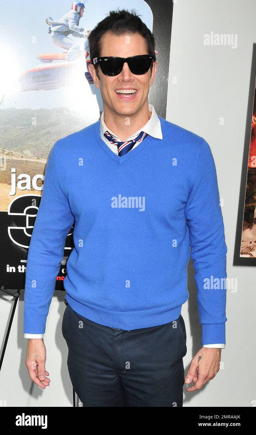 Johnny Knoxville at the premiere of "Jackass 3D" at The Museum of ...