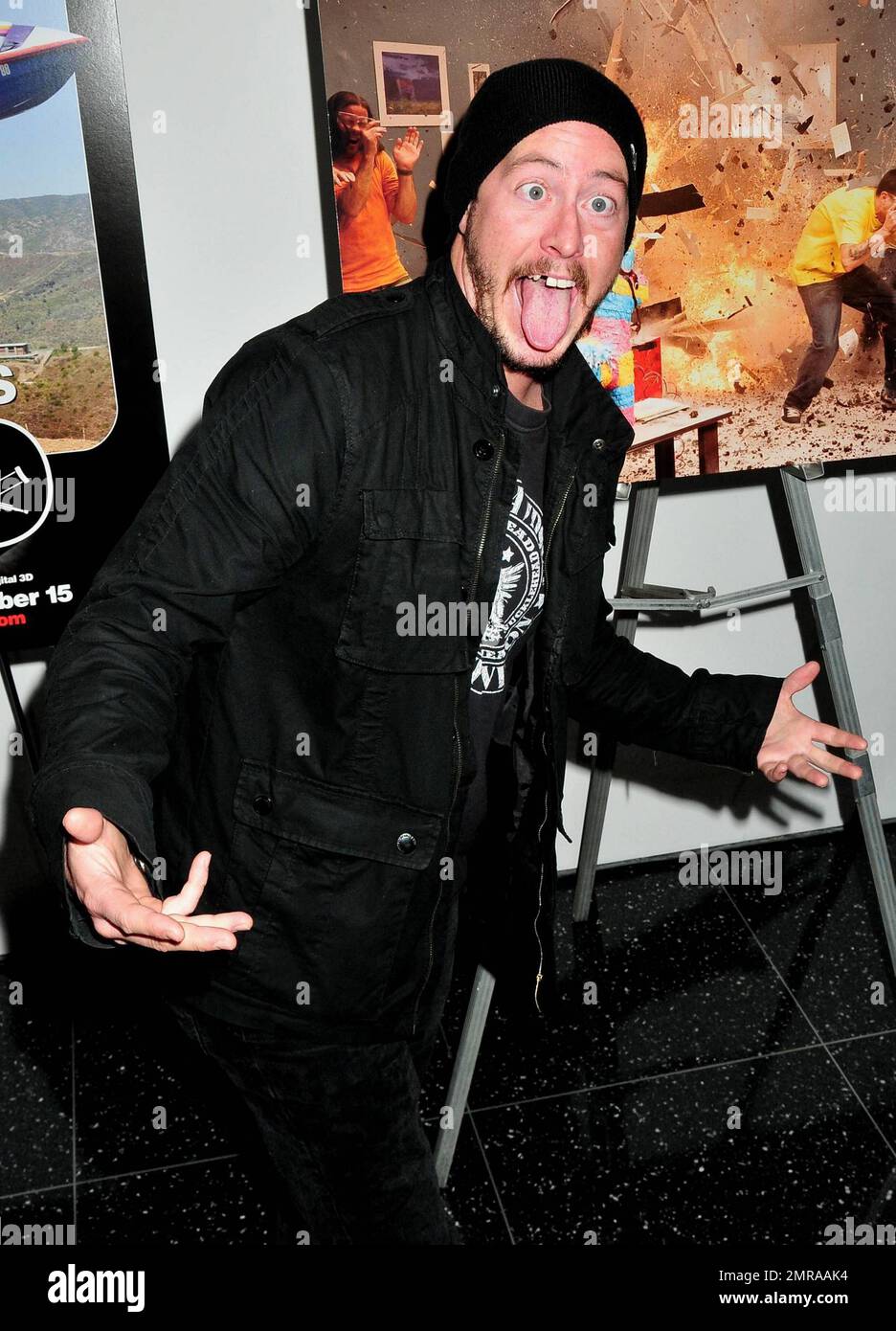 Ehren McGhehey at the premiere of "Jackass 3D" at The Museum of Modern ...