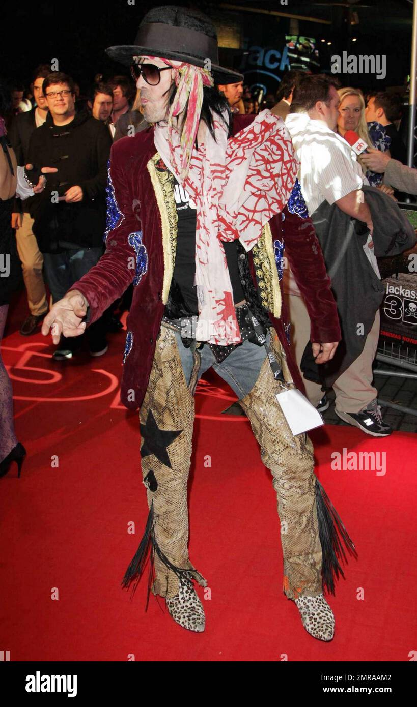 Guests walk the red carpet at the premiere of "Jackass 3D" held at BFI ...