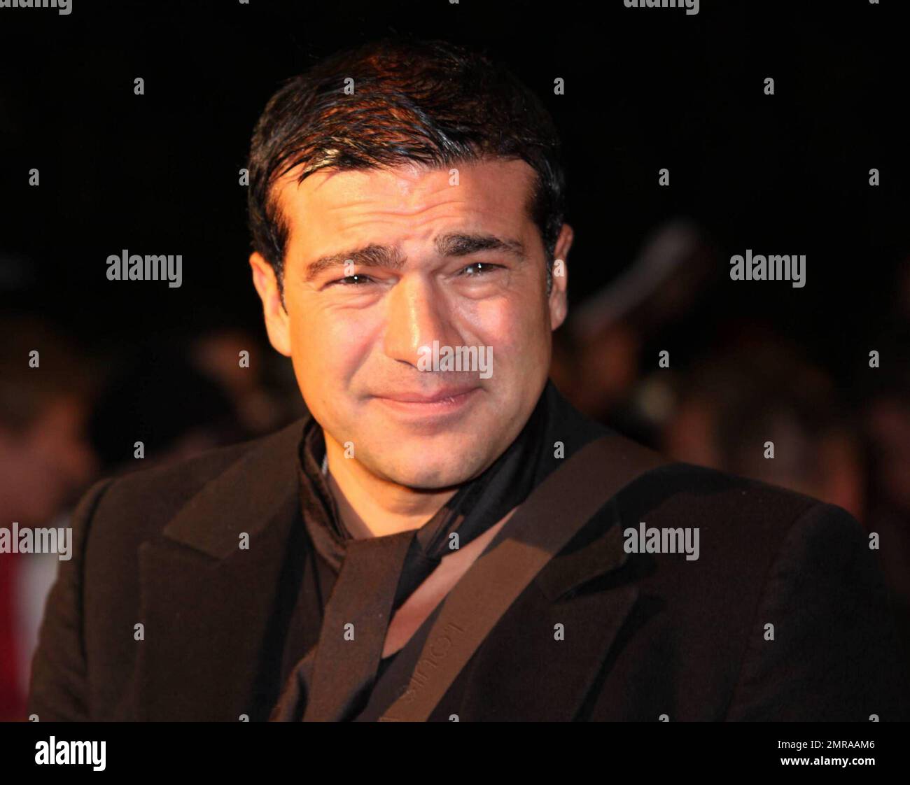 Tamer Hassan walks the red carpet at the premiere of "Jackass 3D" held ...