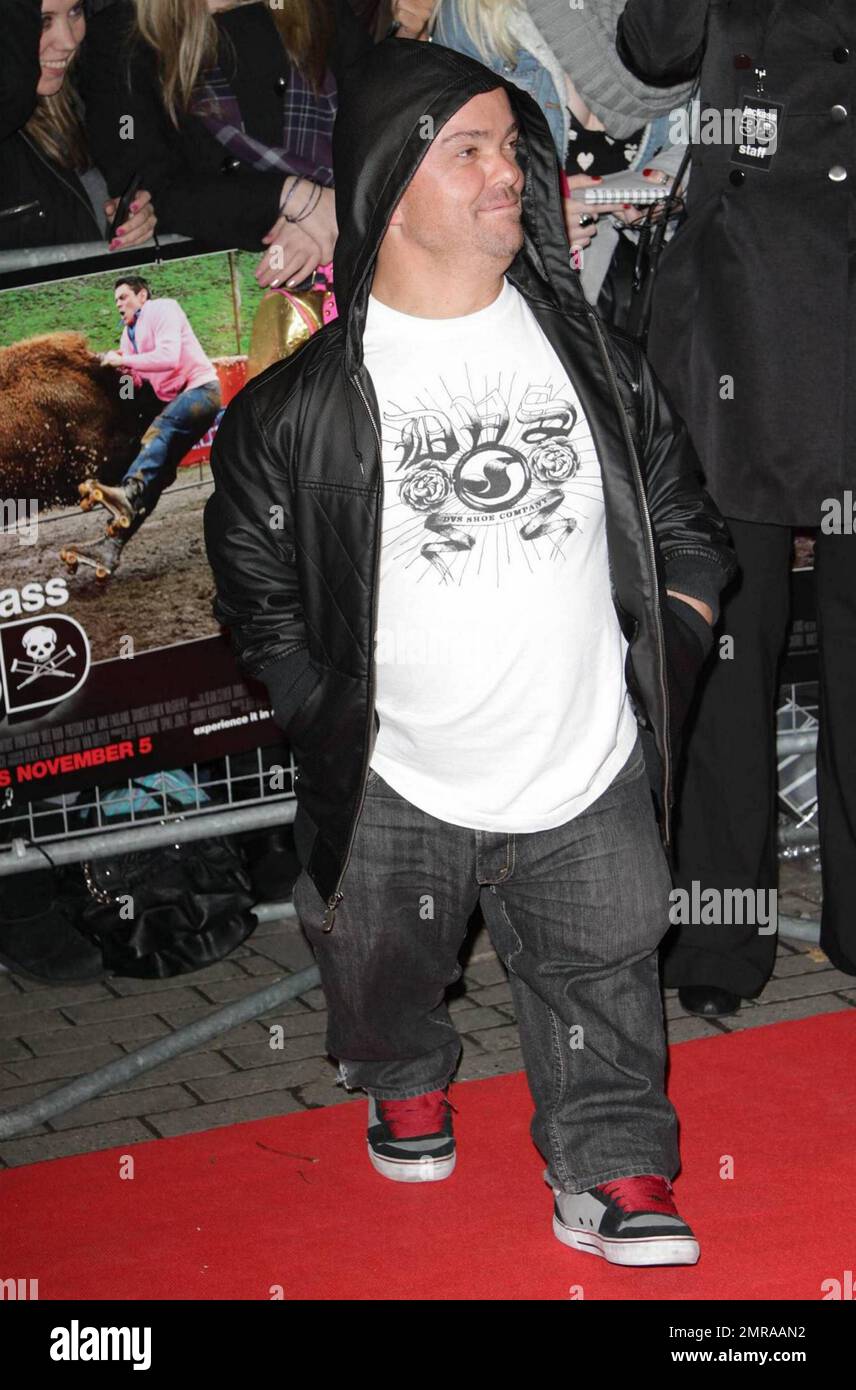 Jason 'Wee Man' Acuna walks the red carpet at the premiere of "Jackass ...