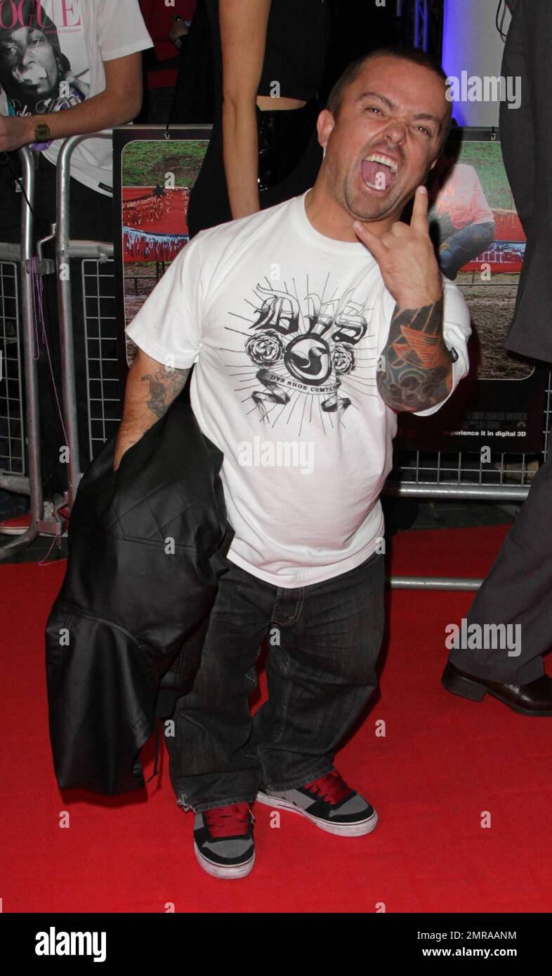 Jason 'Wee Man' Acuna walks the red carpet at the premiere of "Jackass ...