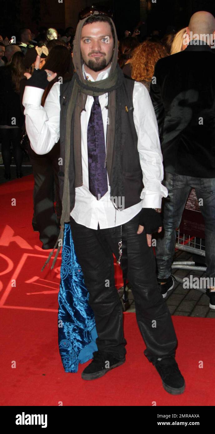 Bam Margera walks the red carpet at the premiere of "Jackass 3D" held ...