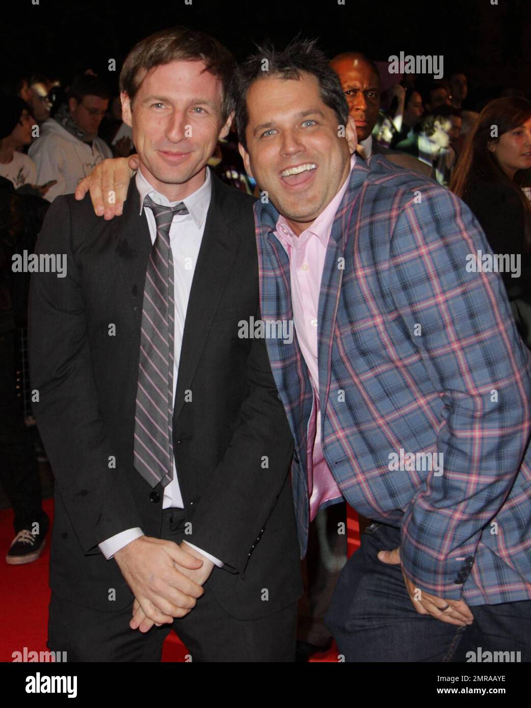 Producers Spike Jones and Jeff Tremaine walk the red carpet at the ...