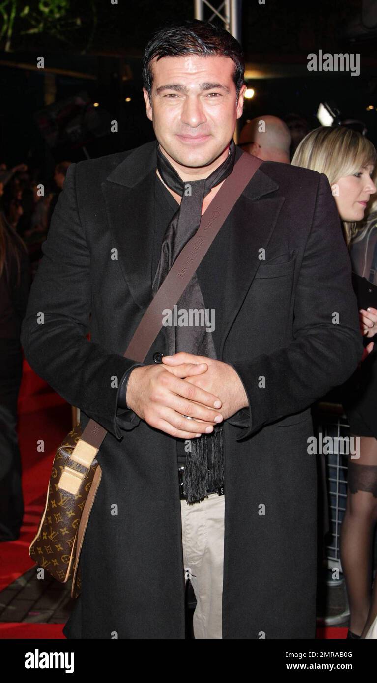 Tamer Hassan walks the red carpet at the premiere of "Jackass 3D" held ...
