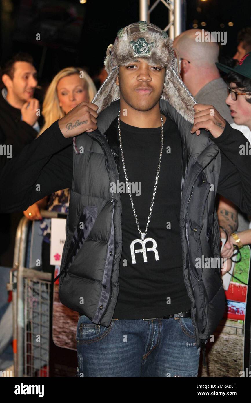 Rapper Chipmunk walks the red carpet at the premiere of "Jackass 3D ...