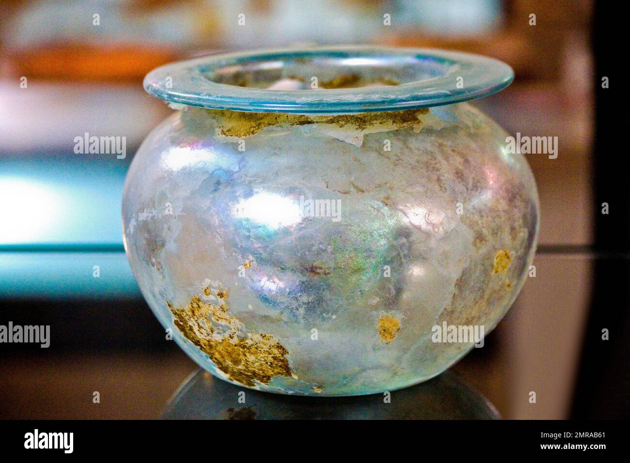Roman urn, Museo Archeologico Patroni in Pula, Sardinia, Italy, Europe ...