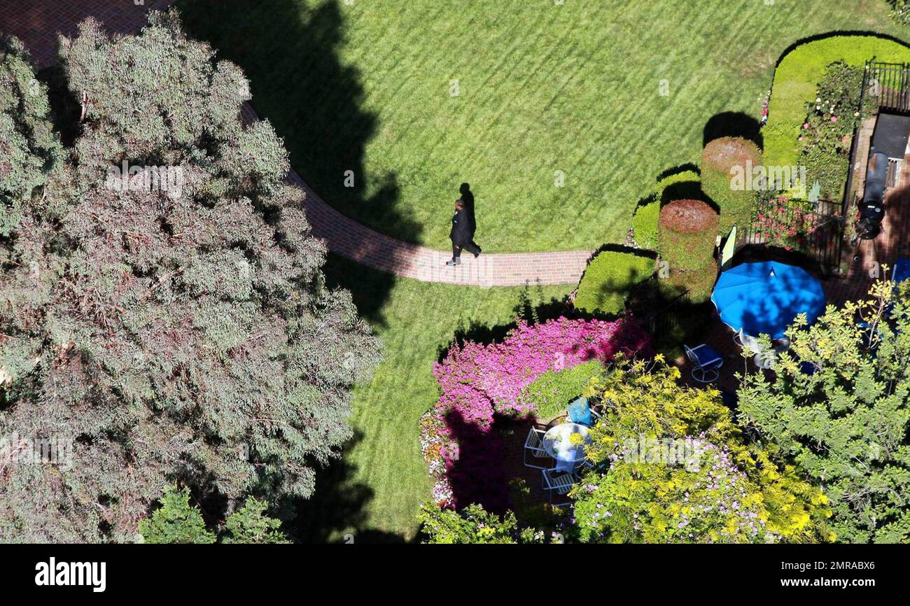 - Aerial views of the Jackson family compound the day after Michael ...