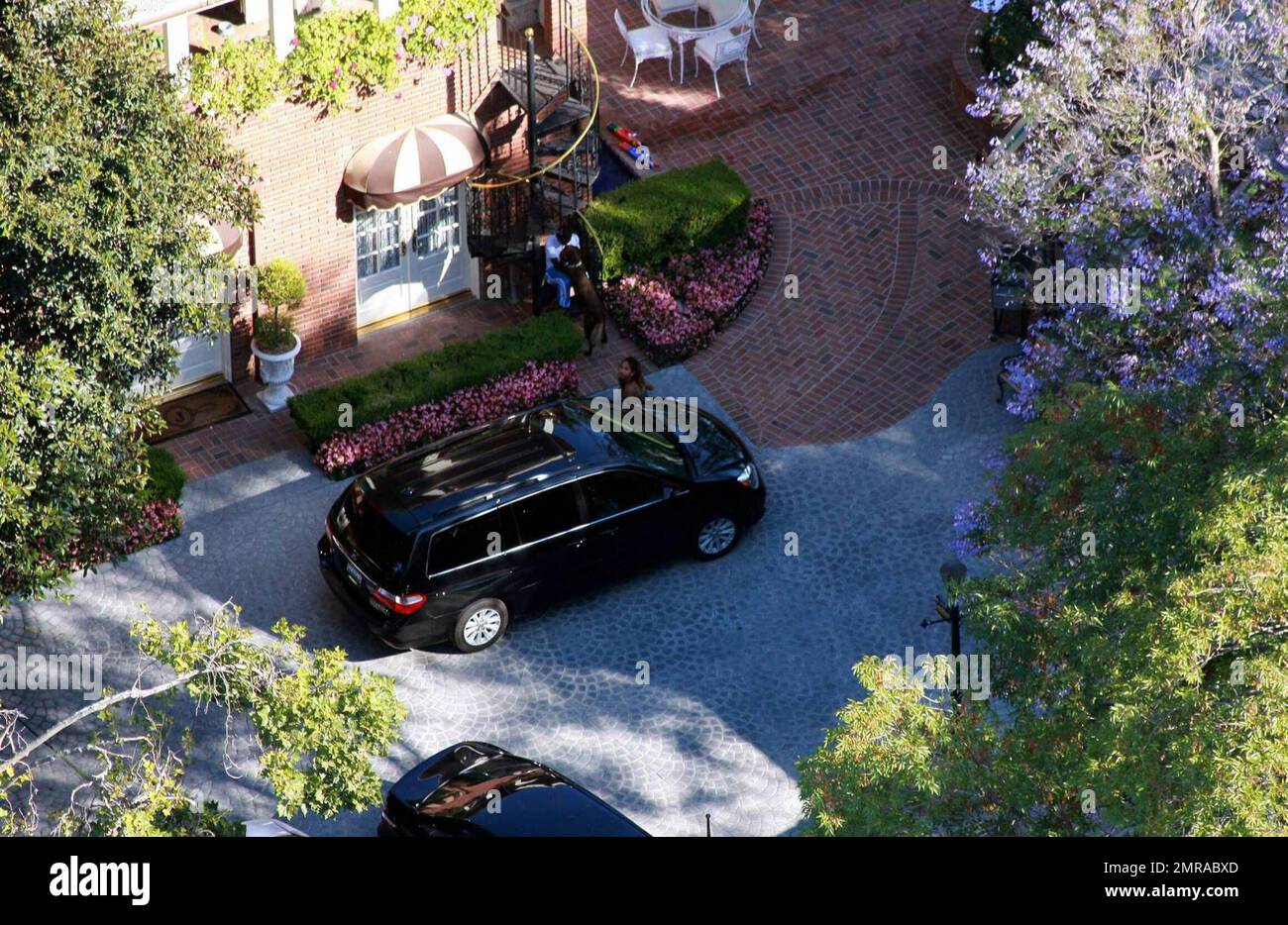 Aerial views of the Jackson family compound the day after Michael ...
