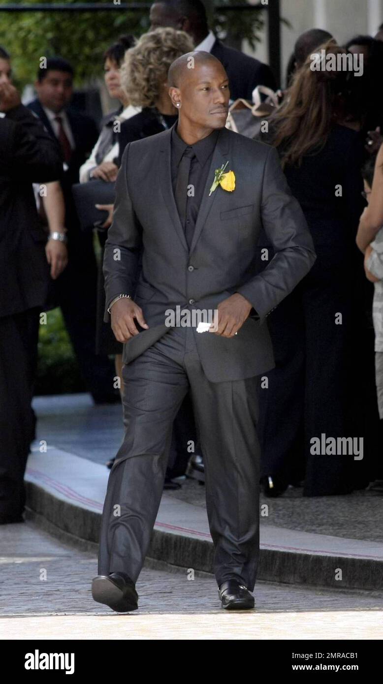 Tyrese Gibson attends the private reception held for close friends and ...