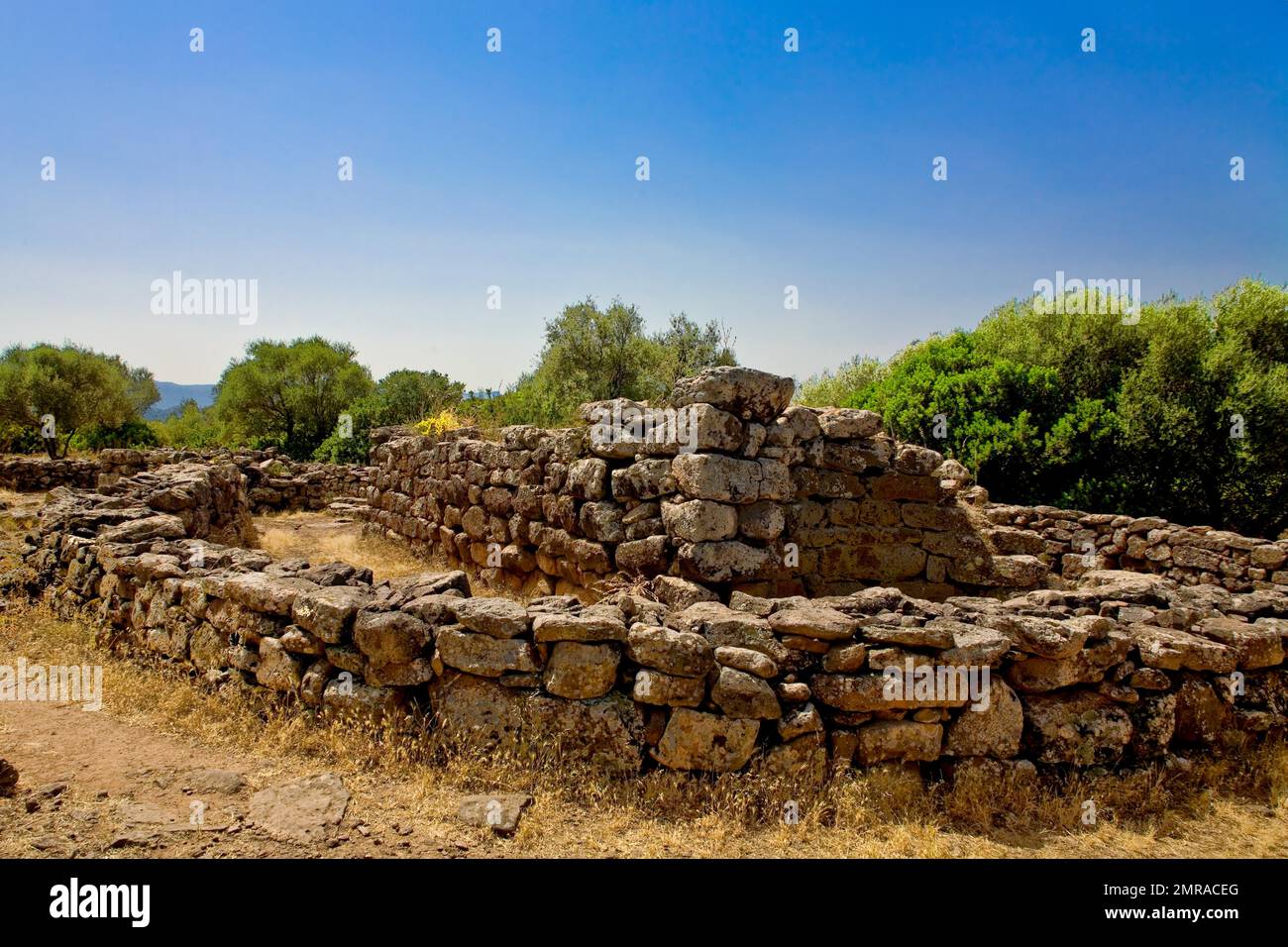 Temple of Megaron, Serra Orrios nuraghi village, Sardinia, Italy ...