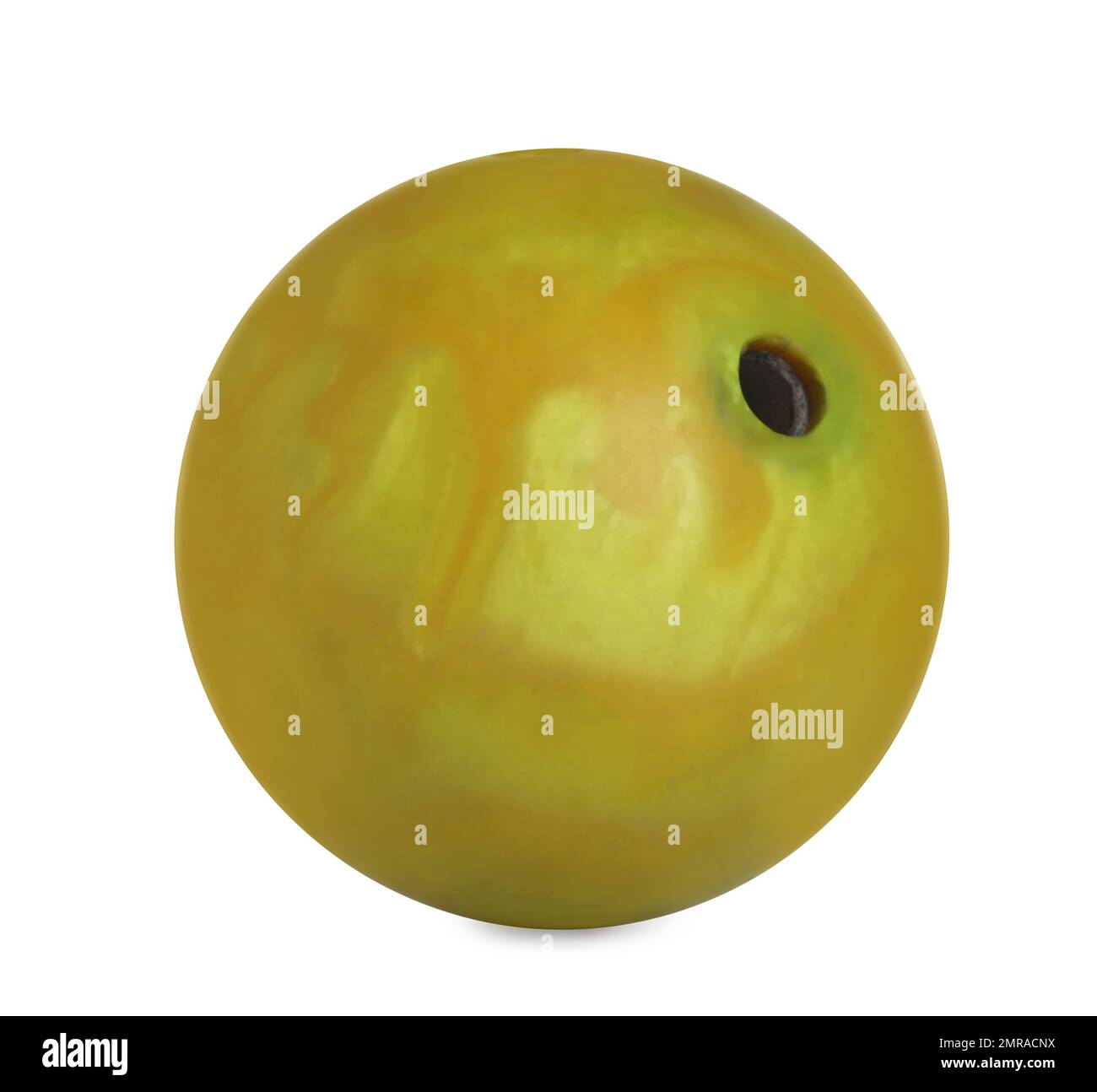 Modern yellow bowling ball isolated on white Stock Photo - Alamy