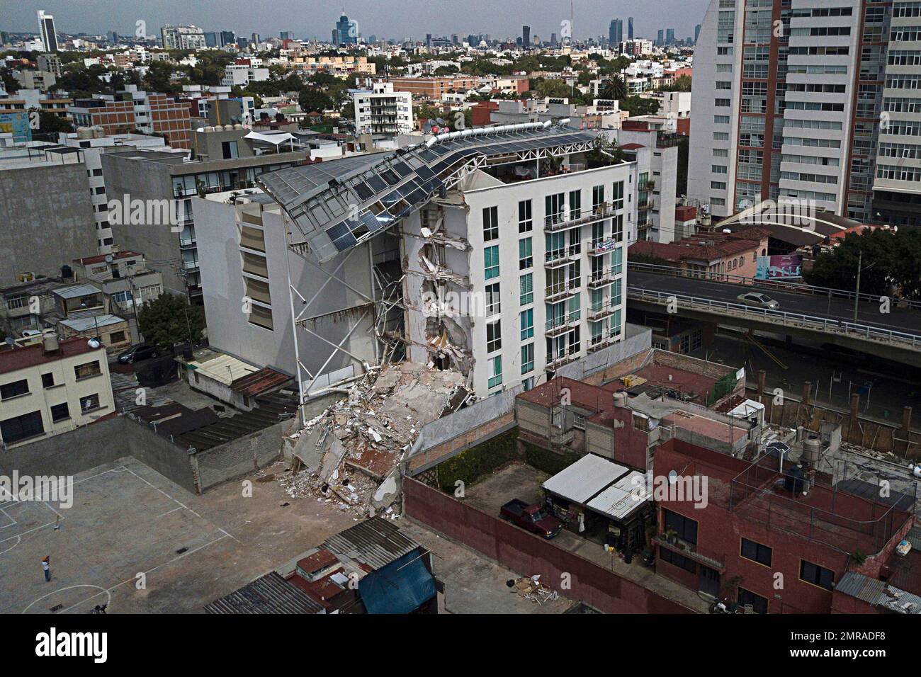 This Sept. 24, 2017 photo shows an apartment building that was ...