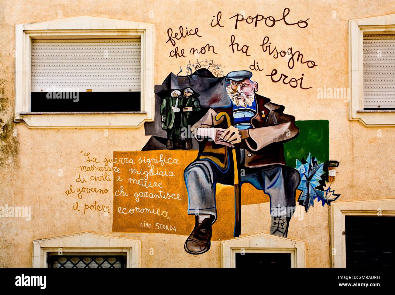 Murals in Orgosolo, Sardinia, Italy, Europe Stock Photo - Alamy