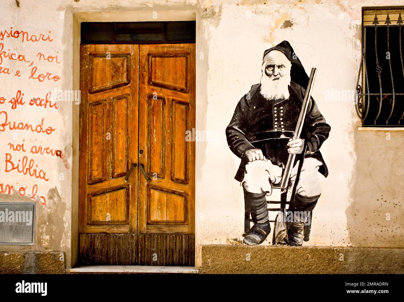 Murals in Orgosolo, Sardinia, Italy, Europe Stock Photo - Alamy