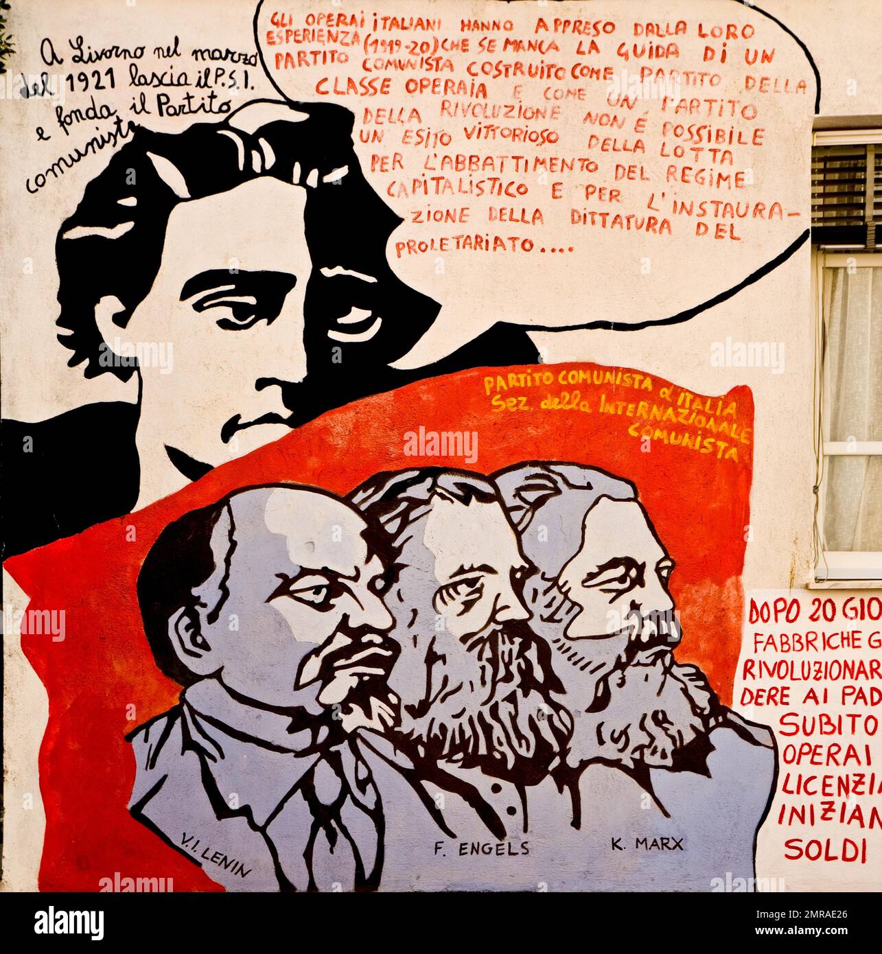 Marx engels painting hi-res stock photography and images - Alamy